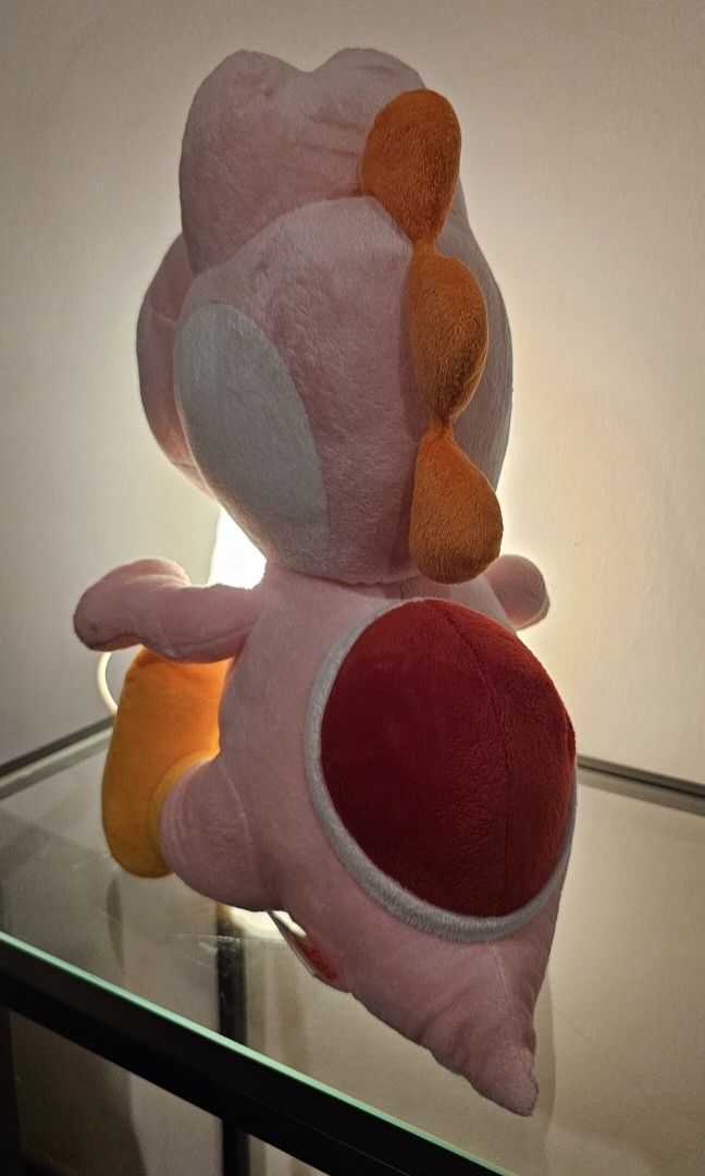 Super Mario Bros Pink Yoshi Big Plush Stuffed 17" TAITO BANPRESTO Prize ...