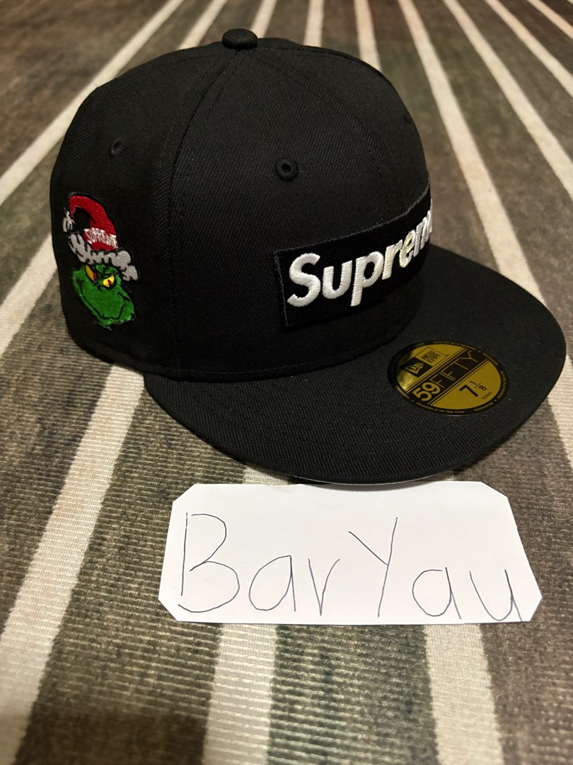 Supreme Grinch Box Logo New Era, Men's Fashion, Watches & Accessories, Cap & Hats on Carousell