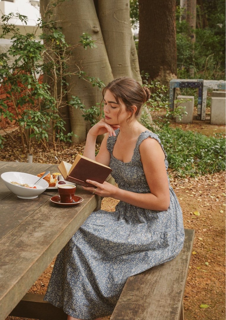 Susyandbae- Darcy Day Dress Edelweiss Bleu, Women's Fashion, Dresses ...