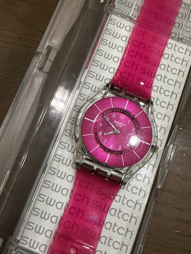 SWATCH SKIN PINK CLASSINESS SFL362, Women's Fashion, Watches ...