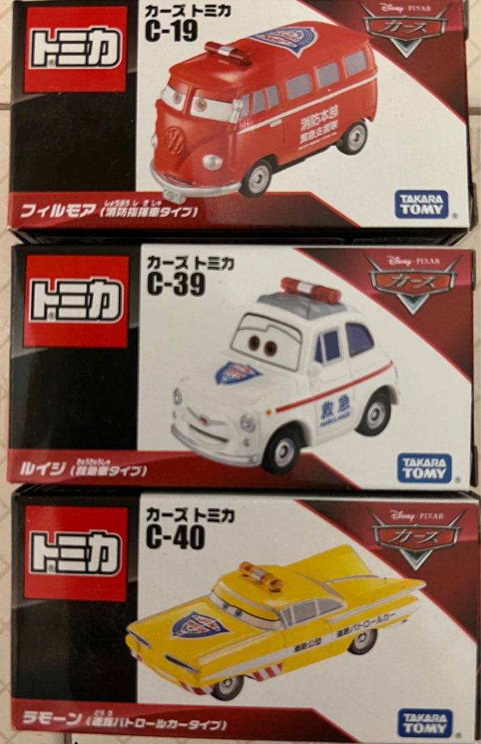 Tomica 2024 Models C19 Fillmore, C39 Luigi, C40 Ramone, Hobbies & Toys, Toys & Games on Carousell