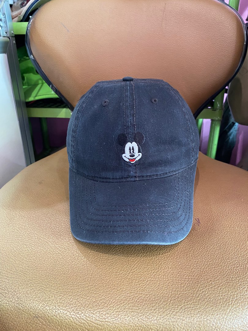 Topi Disney original hitam mickey mouse, Fesyen Pria, Aksesoris, Topi ...