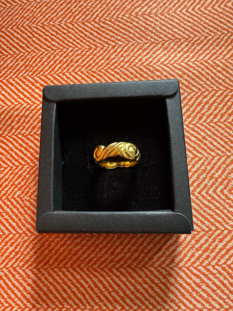 Unique goldtone ring from japan, Women's Fashion, Jewelry & Organizers ...
