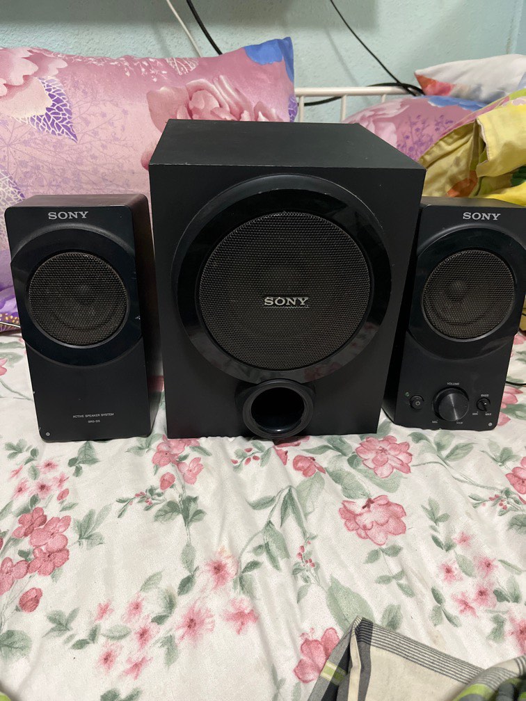 Used Sony SRS-D5 speaker system DC 13V, Audio, Soundbars, Speakers & Amplifiers on Carousell