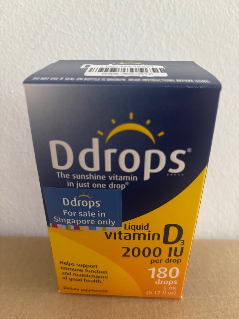 Vitamin D drops, Health & Nutrition, Health Supplements, Vitamins ...