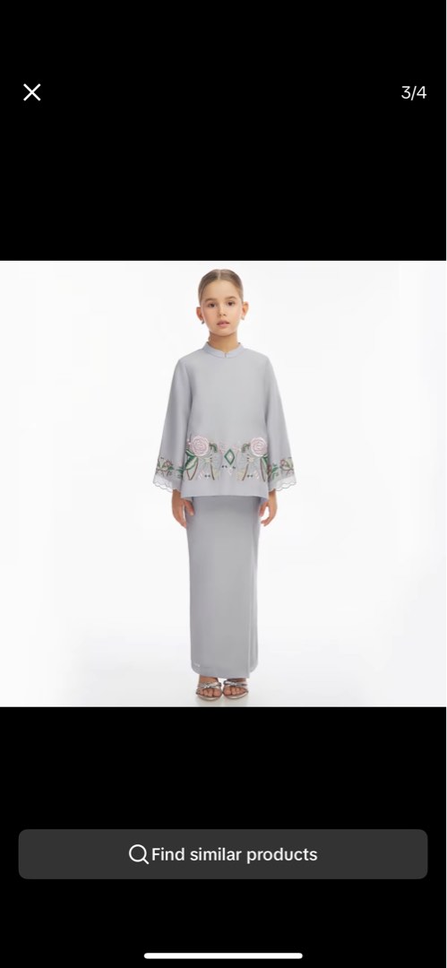 Wanzar Baju kurung kedah budak, Women's Fashion, Dresses & Sets ...