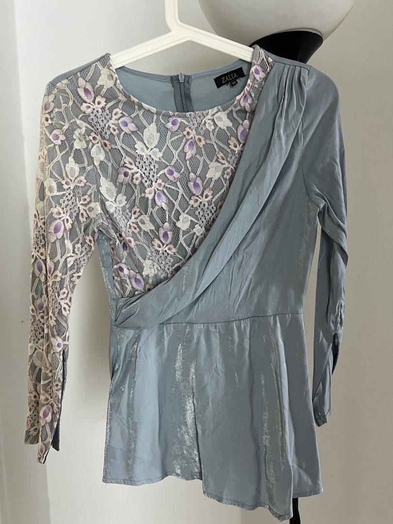 Zalia baju kurung raya, Women's Fashion, Muslimah Fashion, Baju Kurung ...