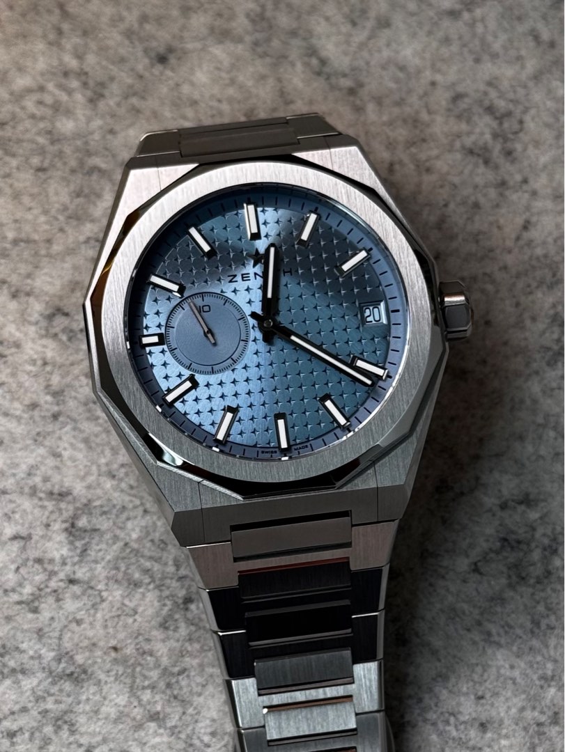 Zenith Defy Skyline 11 Ice-blue Baguette Diamond, Men's Fashion ...