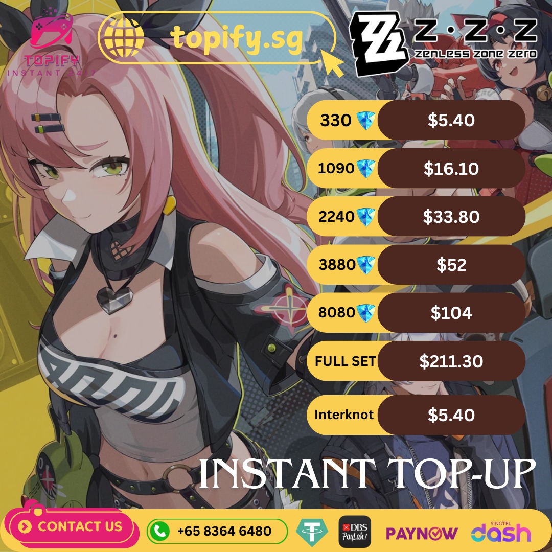 Zenless Zone Zero via ID [8080 $104] | Zenless Zone Zero Topup ...