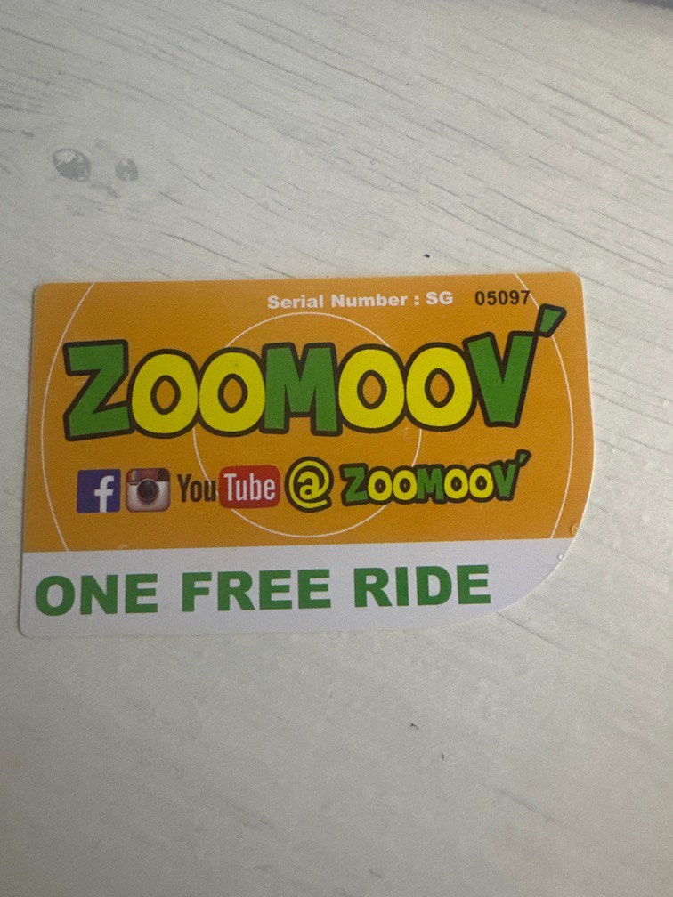 ZooMoov ticket, Tickets & Vouchers, Vouchers on Carousell