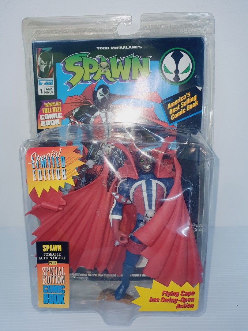 1994 SPAWN UNMASKED WORMHEAD POSEABLE + COMIC BOOK MCFARLANE, Hobbies & Toys, Toys & Games on ...