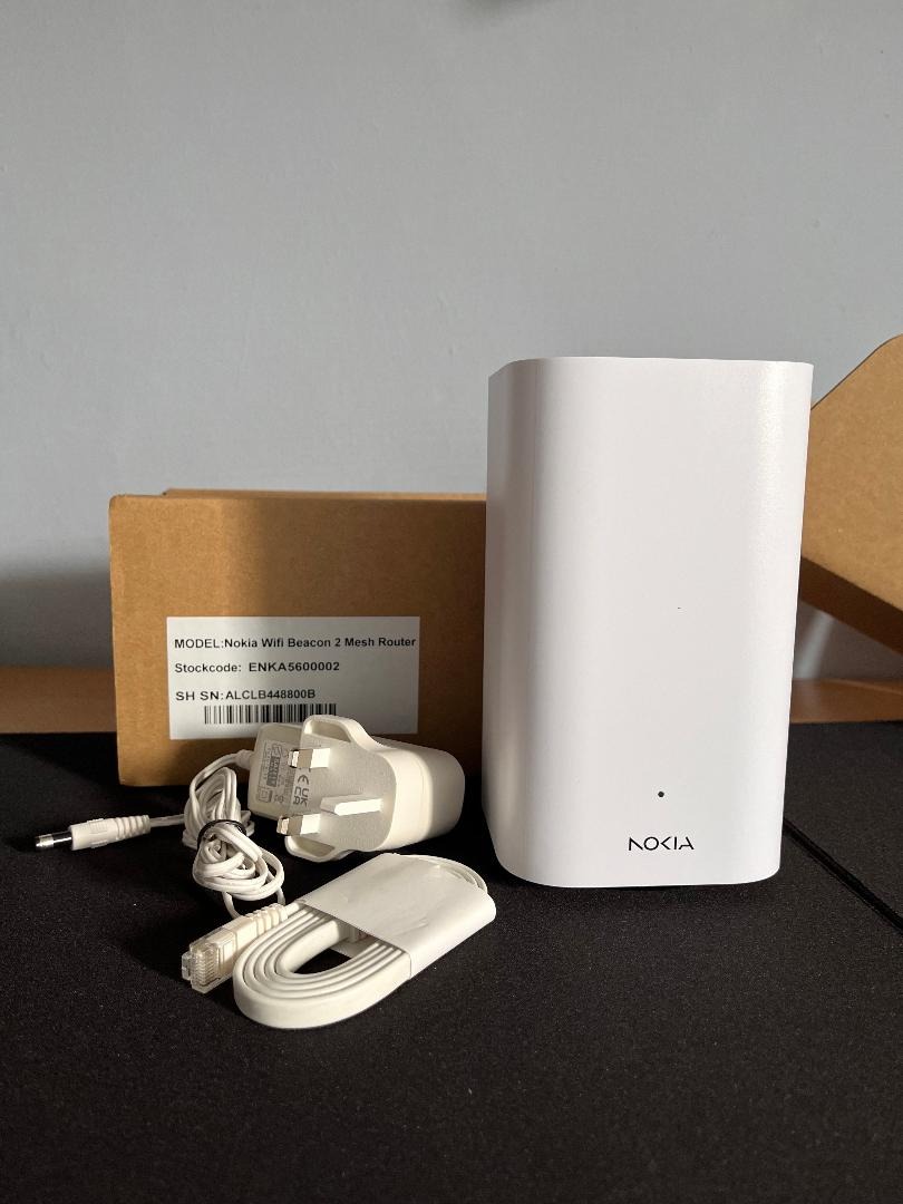 ($55) Nokia Wifi 6 Beacon 2 Mesh Router. StarHub Warranty til 13/12 ...