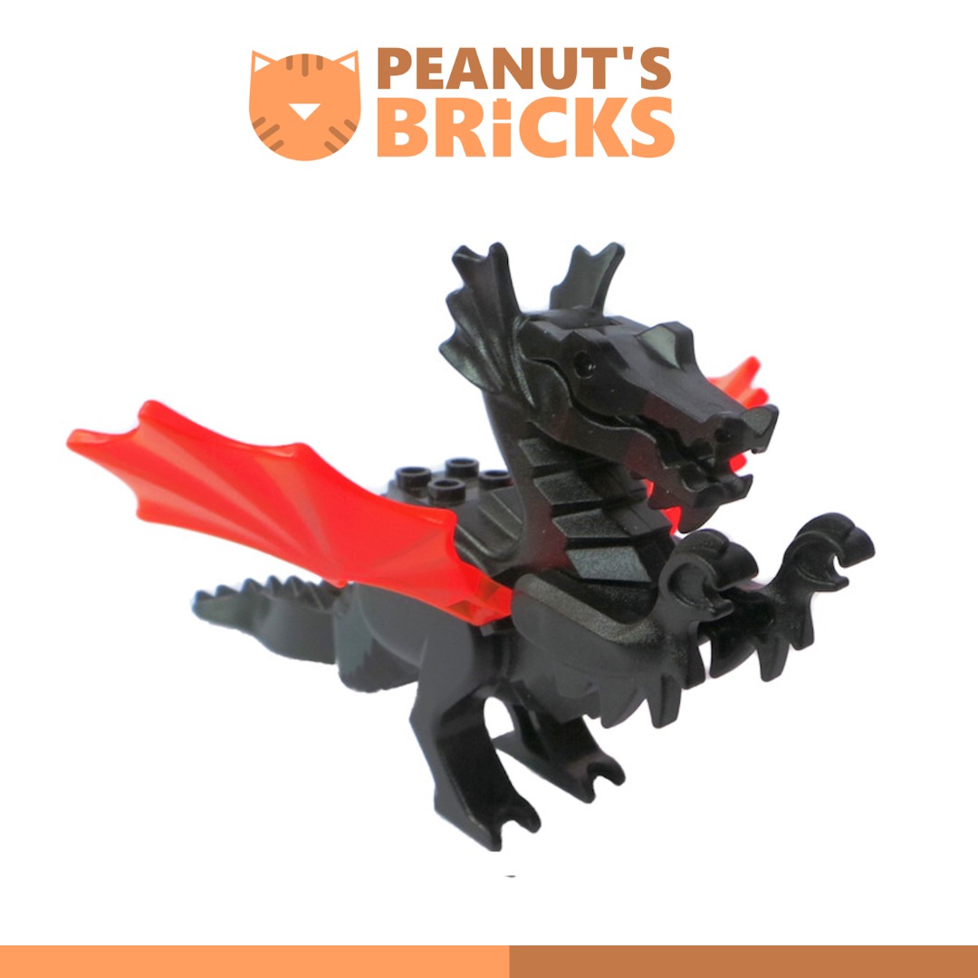 6129c04 Lego Black Dragon with Trans-Neon Orange Wings, Hobbies & Toys ...