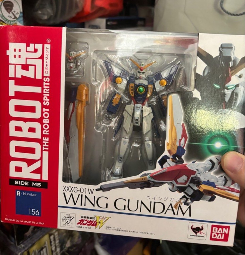 全新但有黃 Bandai Robot 魂 156 WING GUNDAM, 興趣及遊戲, 玩具 & 遊戲類 - Carousell