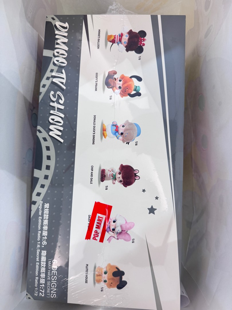 現貨 原盒/散盒 dimoo world x Disney 迪士尼系列-搪膠毛絨鑰匙圈盲盒 Minnie goofy Donald Duck ...