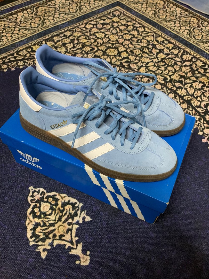Adidas Original Handball Spezial Light Blue, Men's Fashion, Footwear ...