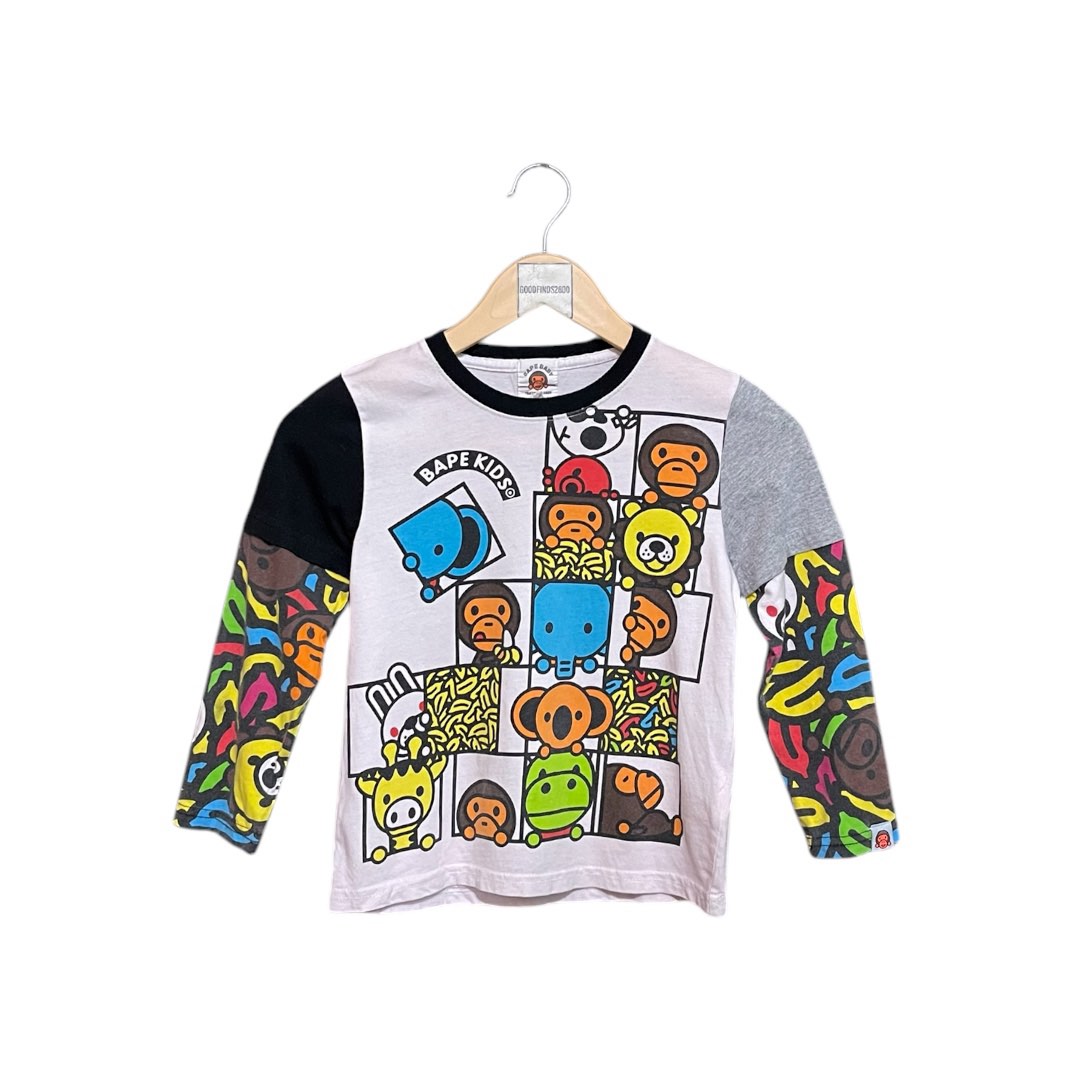 Baby Milo BAPE Characters Longsleeves, Babies & Kids, Babies & Kids ...
