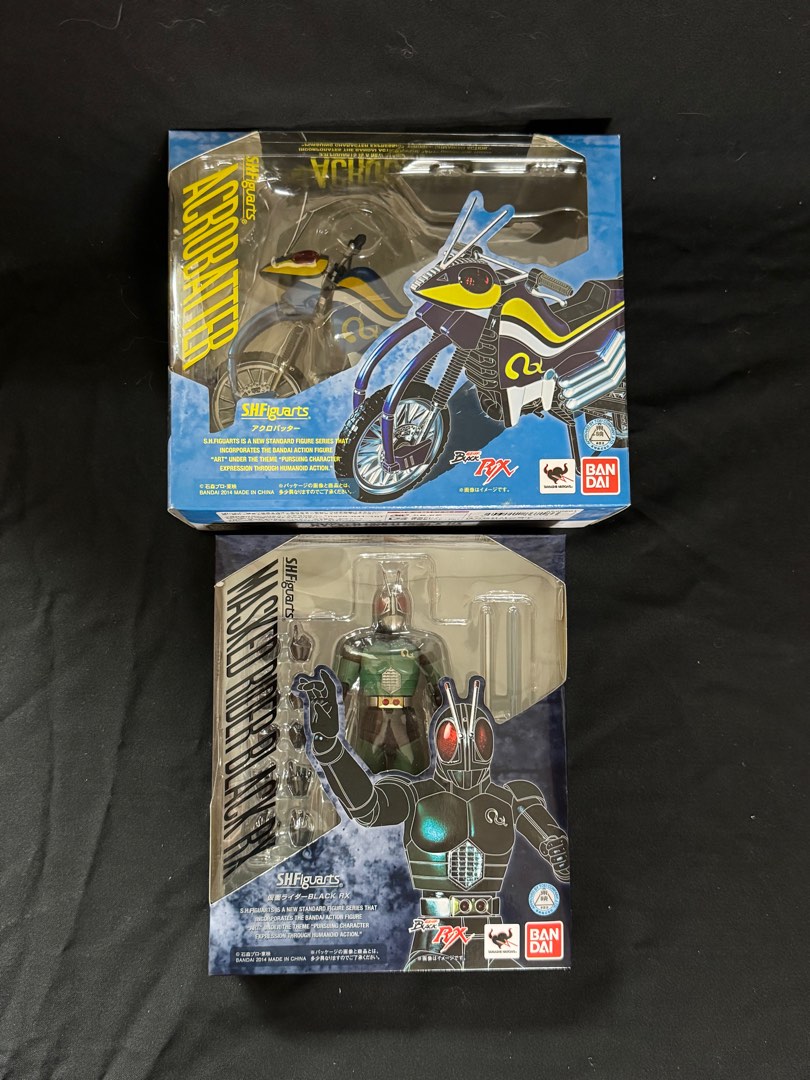 Bandai SHF 幪面超人 假面騎士 Black RX & Acrobatter, 興趣及遊戲, 玩具 & 遊戲類 - Carousell