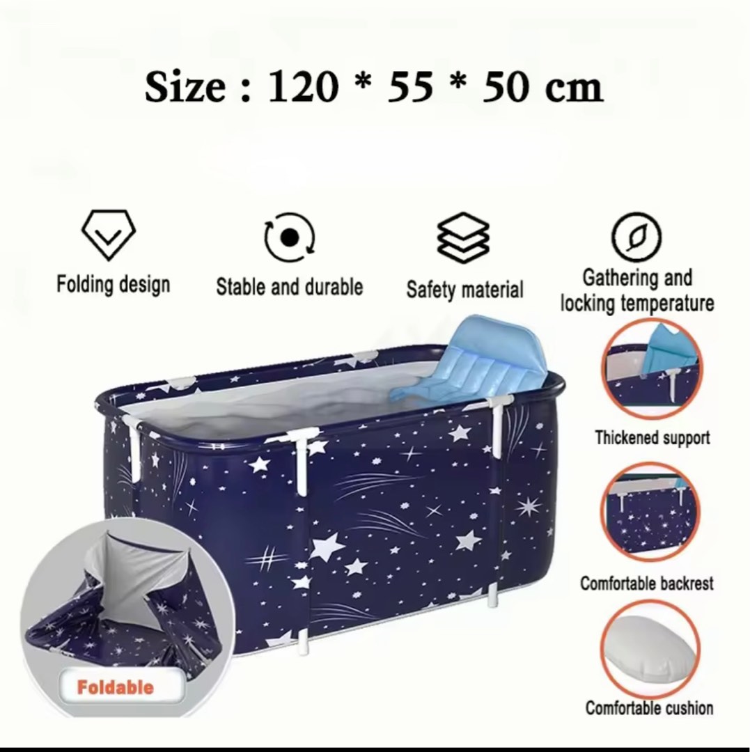 Bathtub foldable portable PVC Outdoor Indoor Room Large Capacity Adult ...