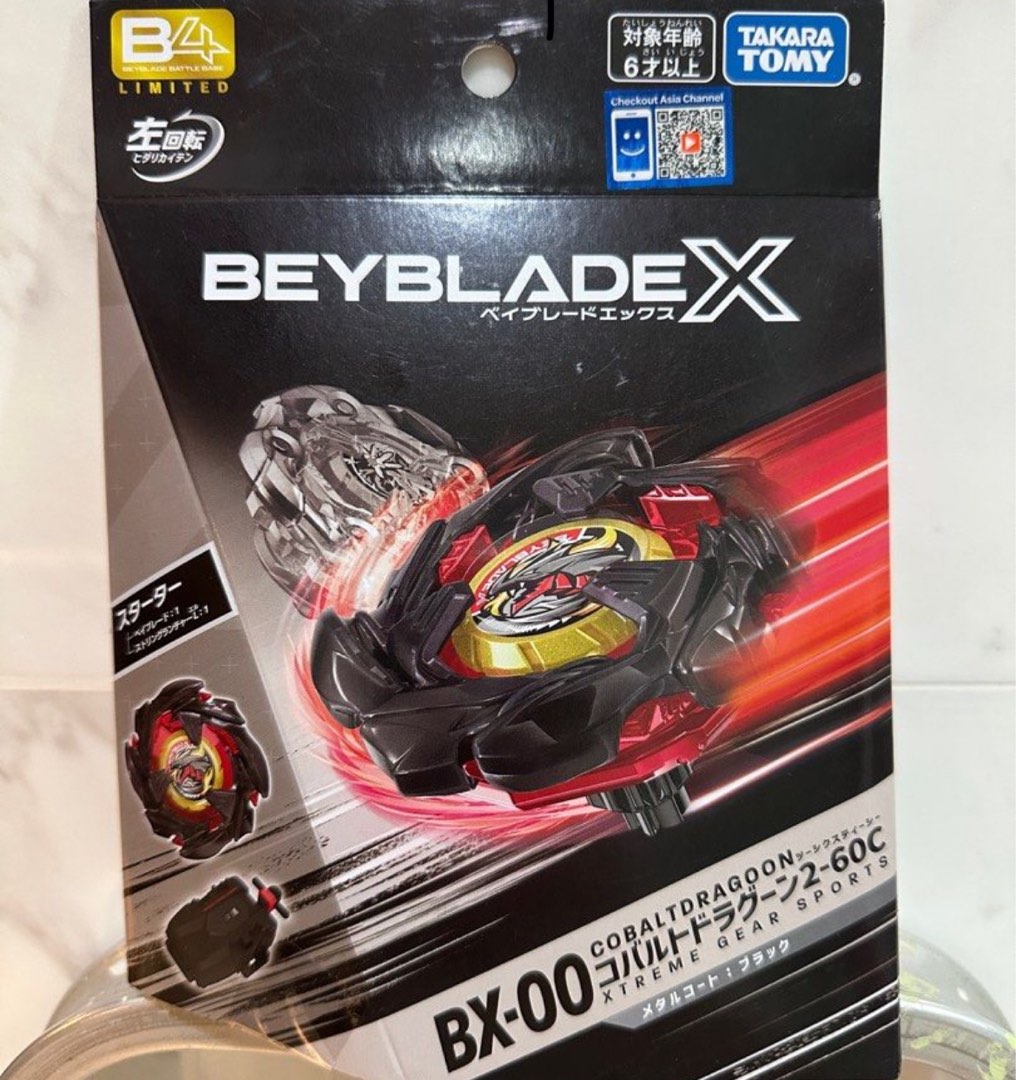 Beyblade X - BX-00 - Black Cobalt Dragoon - BNIB with scannable SG QR ...