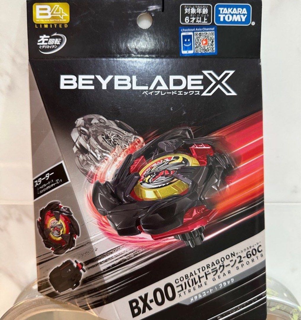 Beyblade X - BX-00 - Black Cobalt Dragoon - BNIB with scannable SG QR ...