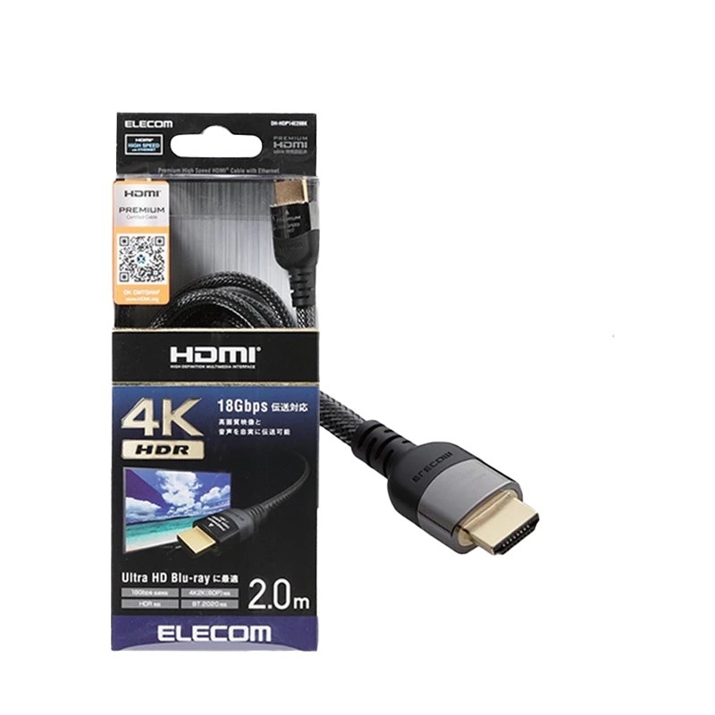 BNIB ELECOM 4K Premium HDMI High Speed Cable DH-HDP14E with Ethernet 2.0m, Computers & Tech ...
