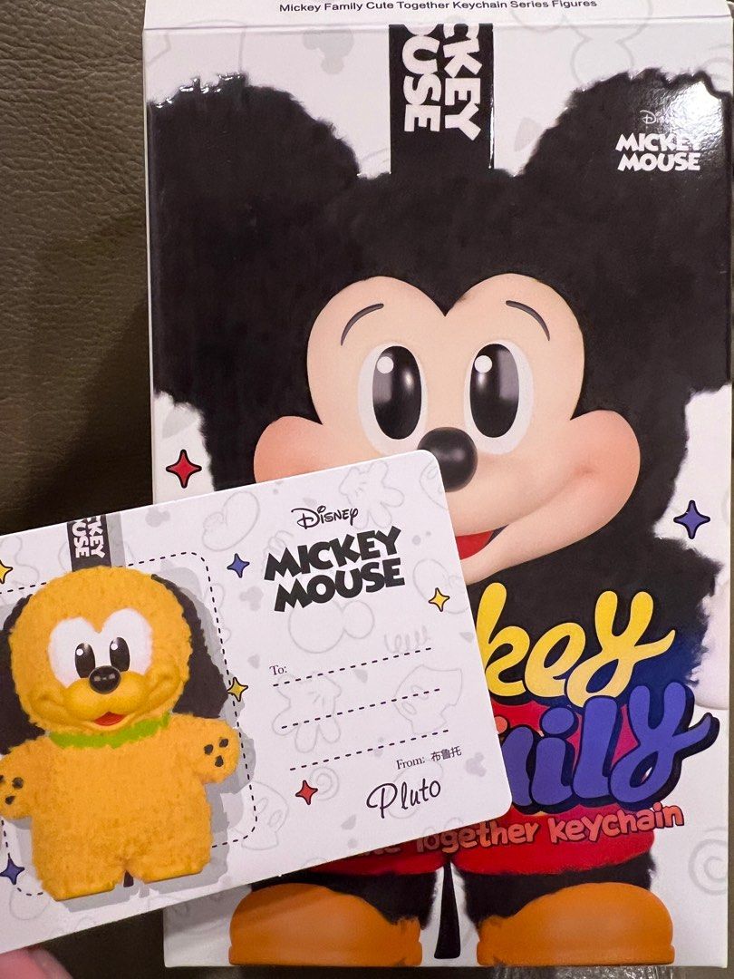 [BNIF] Popmart Mickey Family Cute Together Keychain Series - Pluto ...