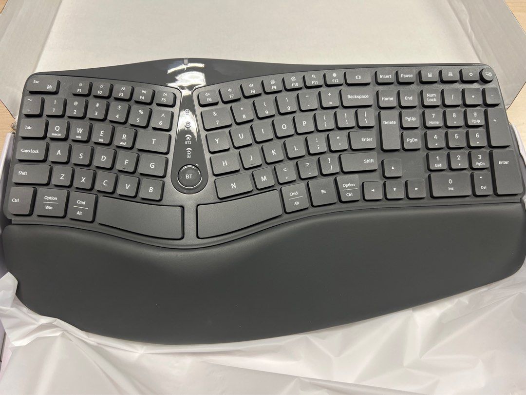 BOW Three-Model Wireless Bluetooth Ergonomic Keyboard Special-Shaped ...