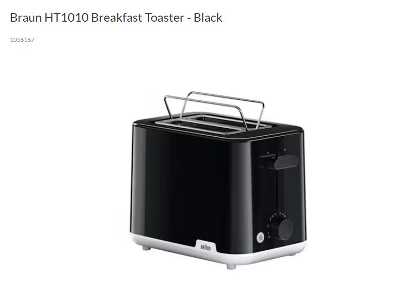 Braun Toaster, TV & Home Appliances, Kitchen Appliances, Ovens ...
