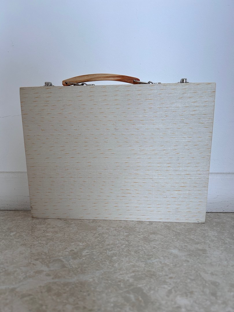 Carry case with oil pastel, crayons, paints, colour pencils and markers ...