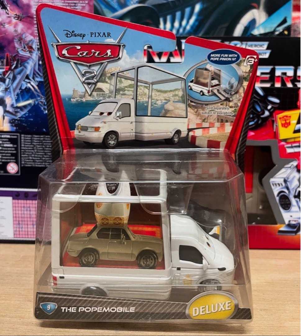 CARS 2 THE POPEMOBILE DELUXE (Mattel, 2010), Hobbies & Toys, Toys ...