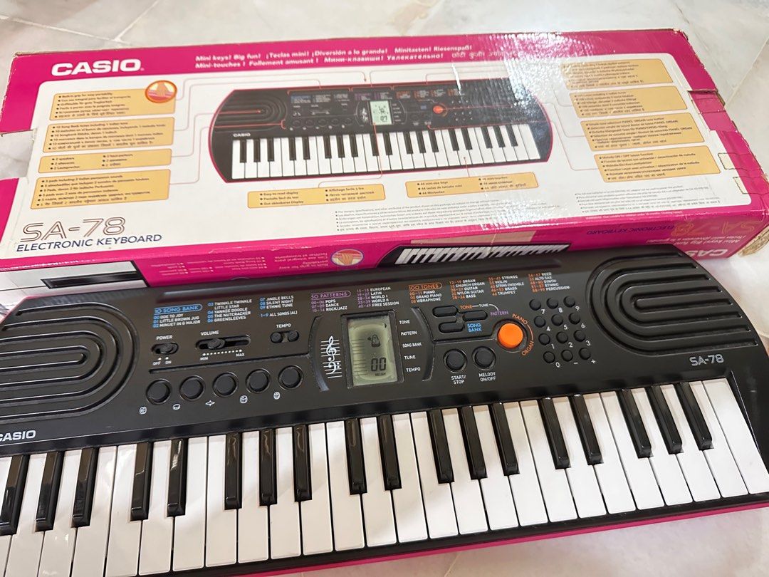 CASIO SA-78 Electronic Keyboard, Hobbies & Toys, Music & Media, Musical ...
