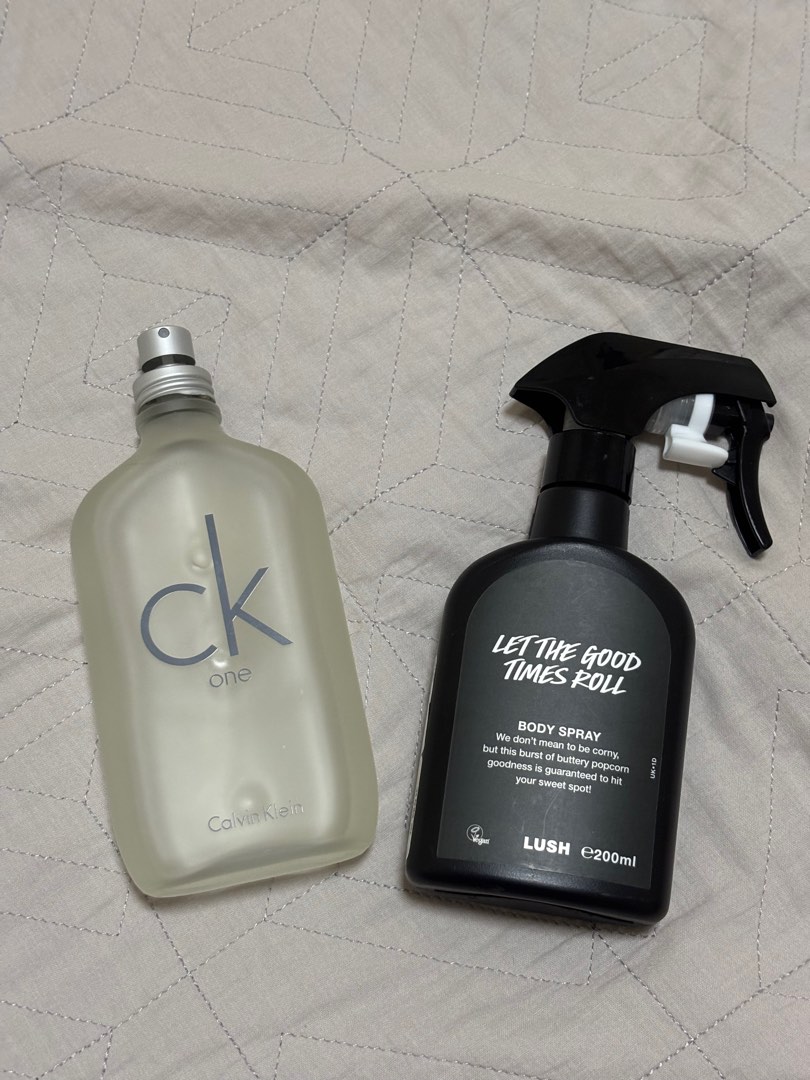 CK One & Lush body spray, Beauty & Personal Care, Fragrance ...