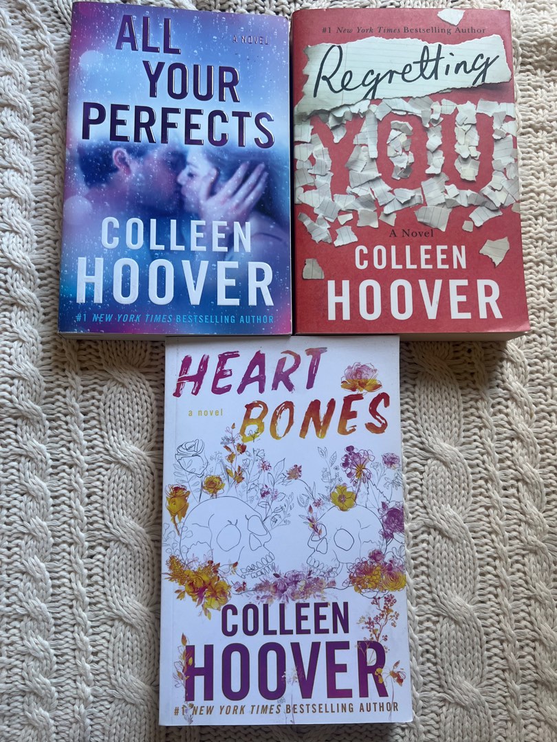 Colleen Hoover Set (All Your Perfects, Regretting You, Heart Bones ...