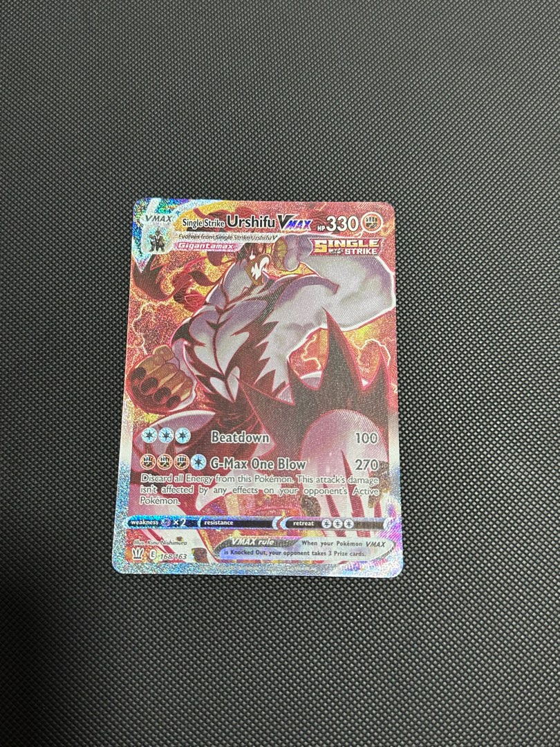 *Damaged* Single Strike Urshifu Vmax AA | Battle Styles | SWSH ...