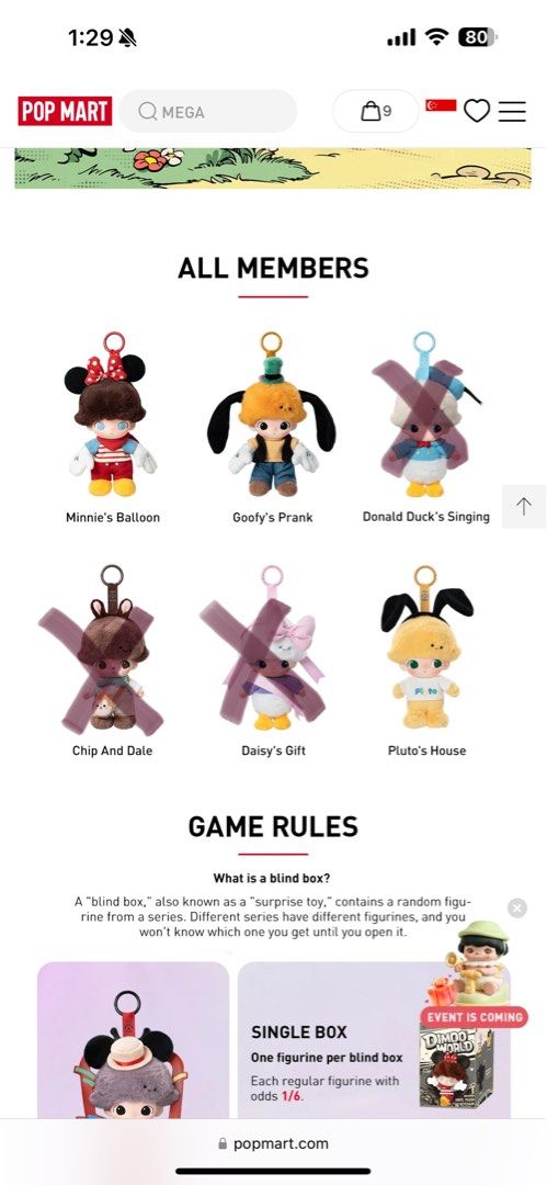 Dimoo World x Disney Series - Vynil Plush Pendant, Hobbies & Toys, Toys ...