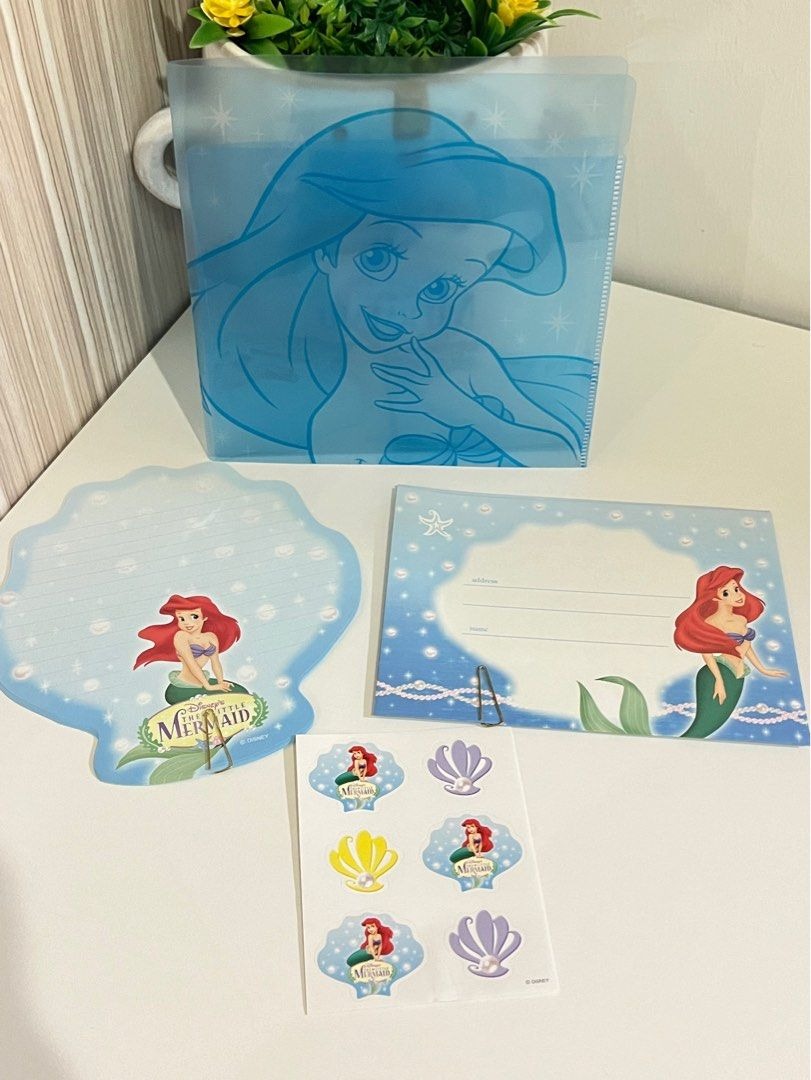 Disney Princess Ariel The Little Mermaid Letter Set, Hobbies & Toys ...