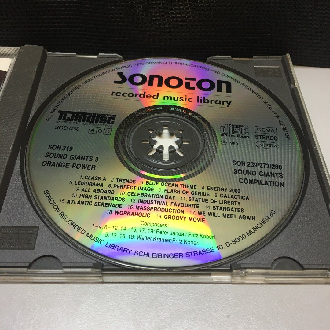 (Eng CD) Sonoton- Sound Giants vol3/the CinemaScope sound of Orange ...