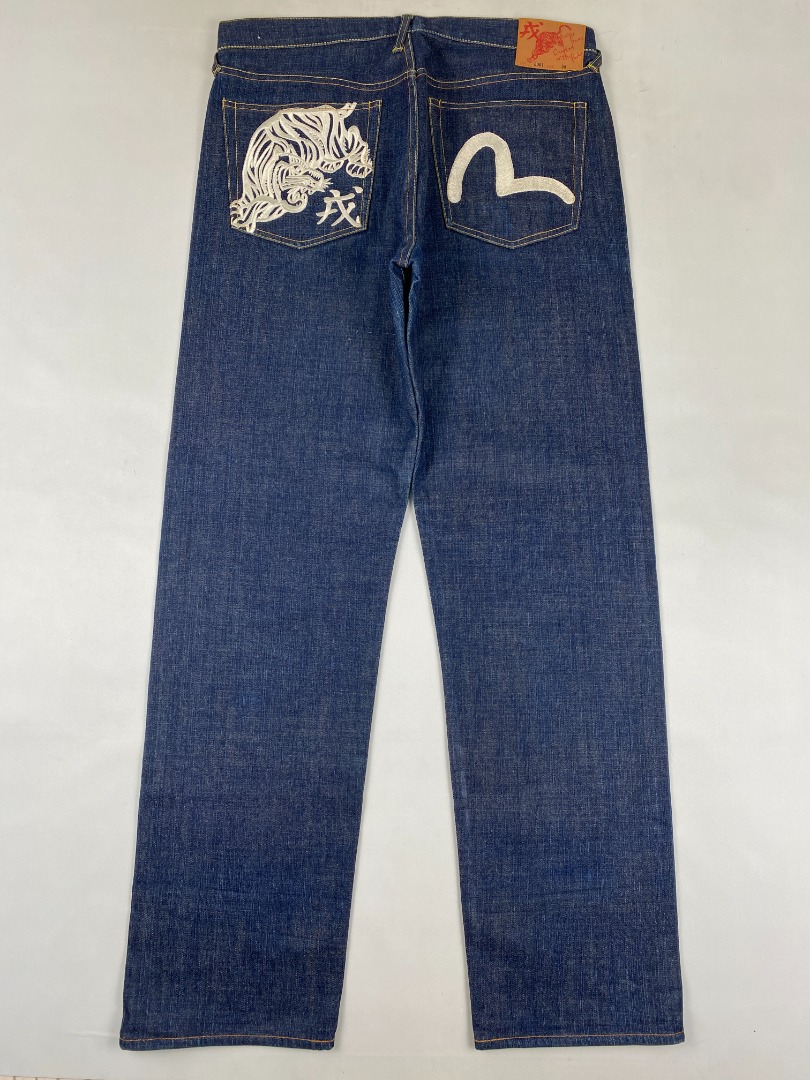 Evisu Genes Lot 0001 Tiger x Seagull Selvedge Denim, Men's Fashion, Bottoms, Jeans on Carousell