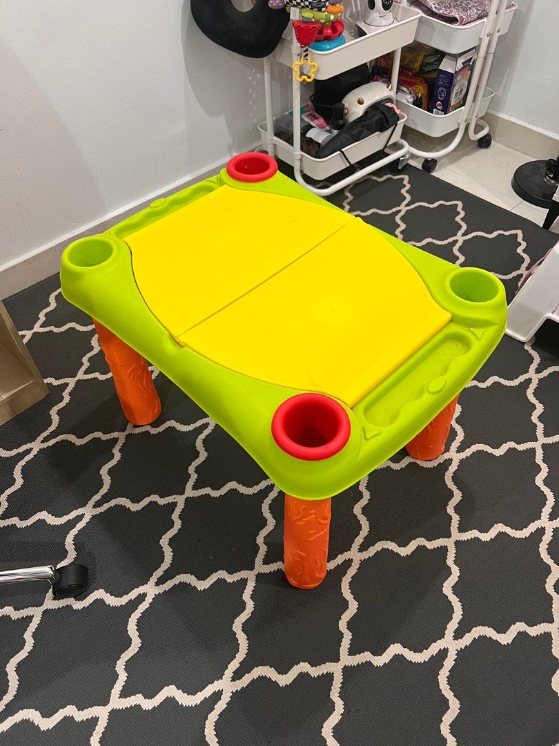 Folding play table kids, Hobbies & Toys, Toys & Games on Carousell
