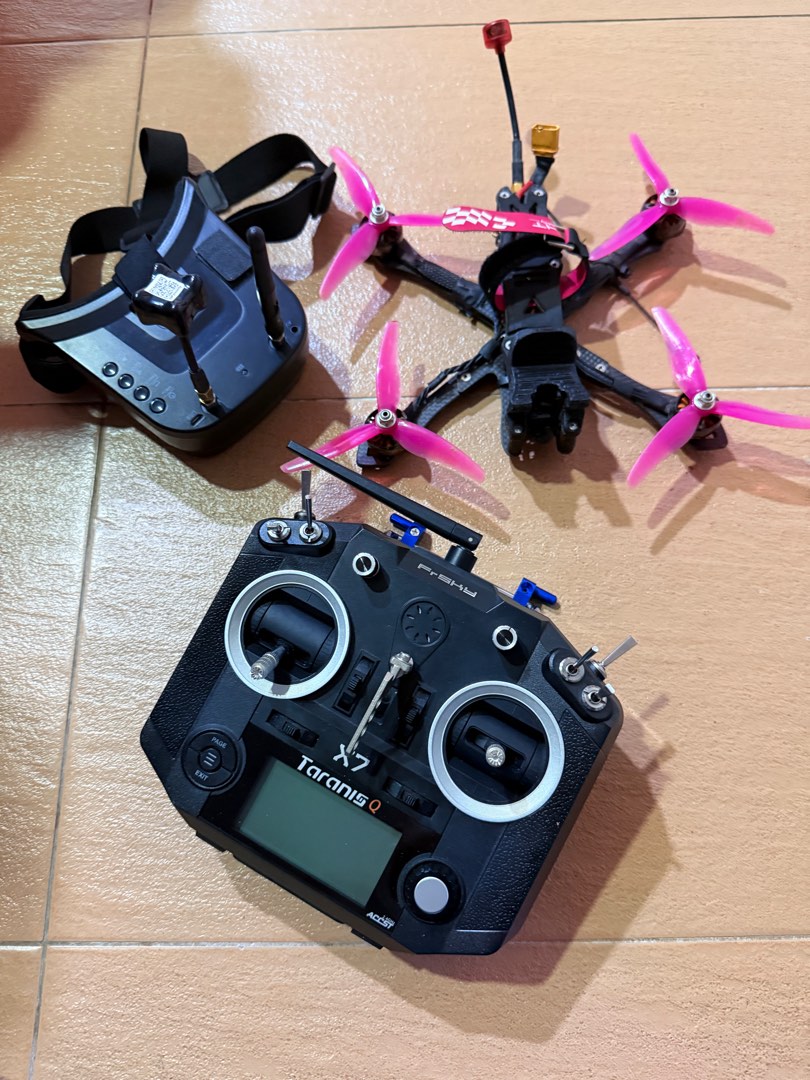 FPV 5 inch analog drone RTF, Photography, Drones on Carousell
