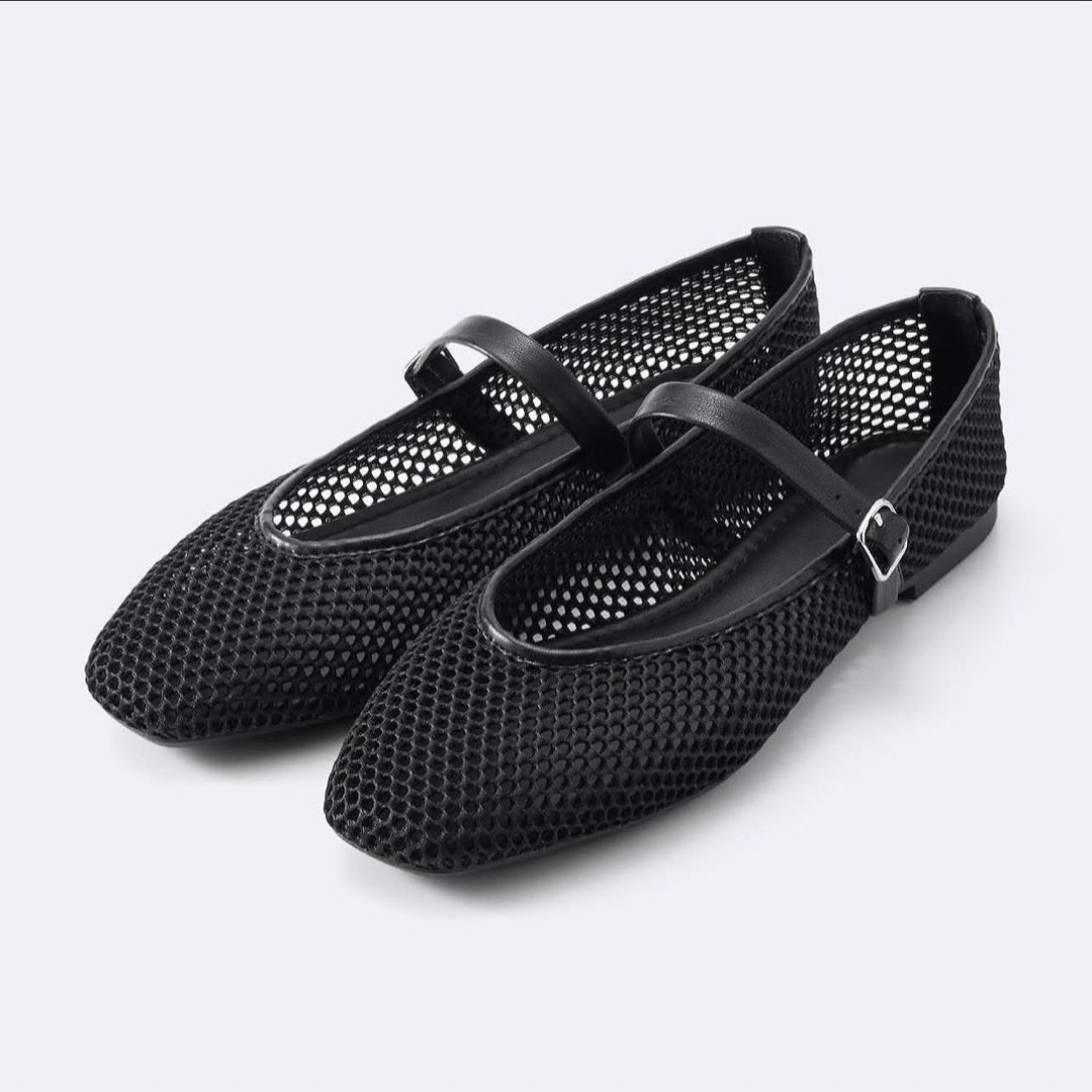 GU Mesh MJ Flats, Women's Fashion, Footwear, Flats & Sandals on Carousell