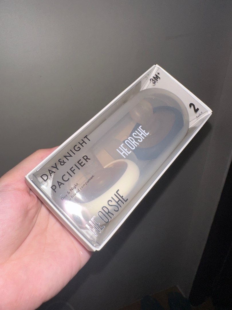 HE OR SHE day and night pacifier, Babies & Kids, Nursing & Feeding ...