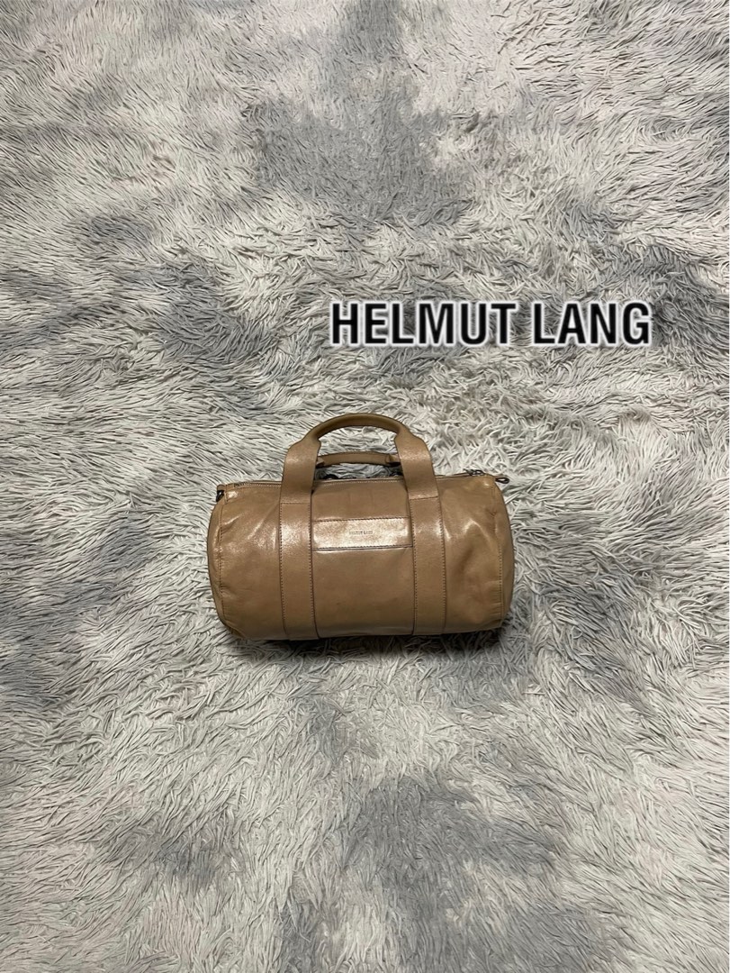 HELMUT LANG Leather Barrel Bag, Luxury, Bags & Wallets on Carousell