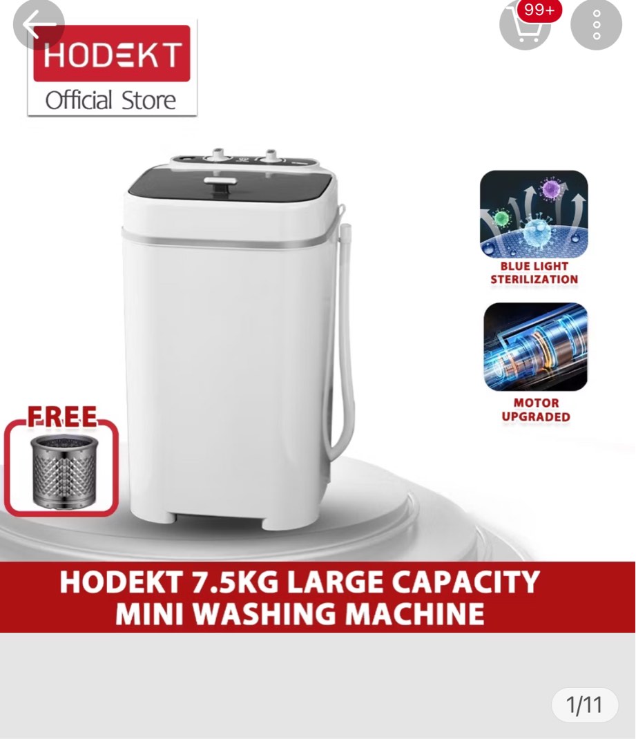 Hodekt Mini Washing Machine, TV & Home Appliances, Kitchen Appliances ...