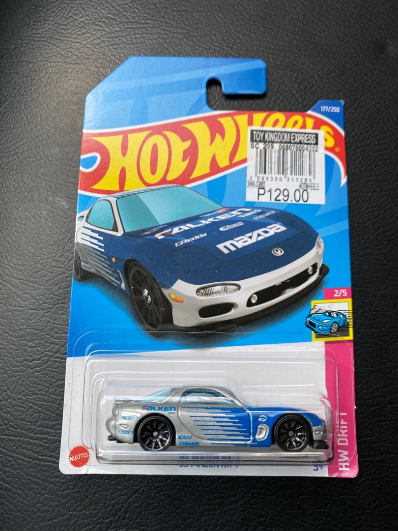 HOT WHEELS RX7 FALKEN SILVER BLUE, Hobbies & Toys, Toys & Games on ...