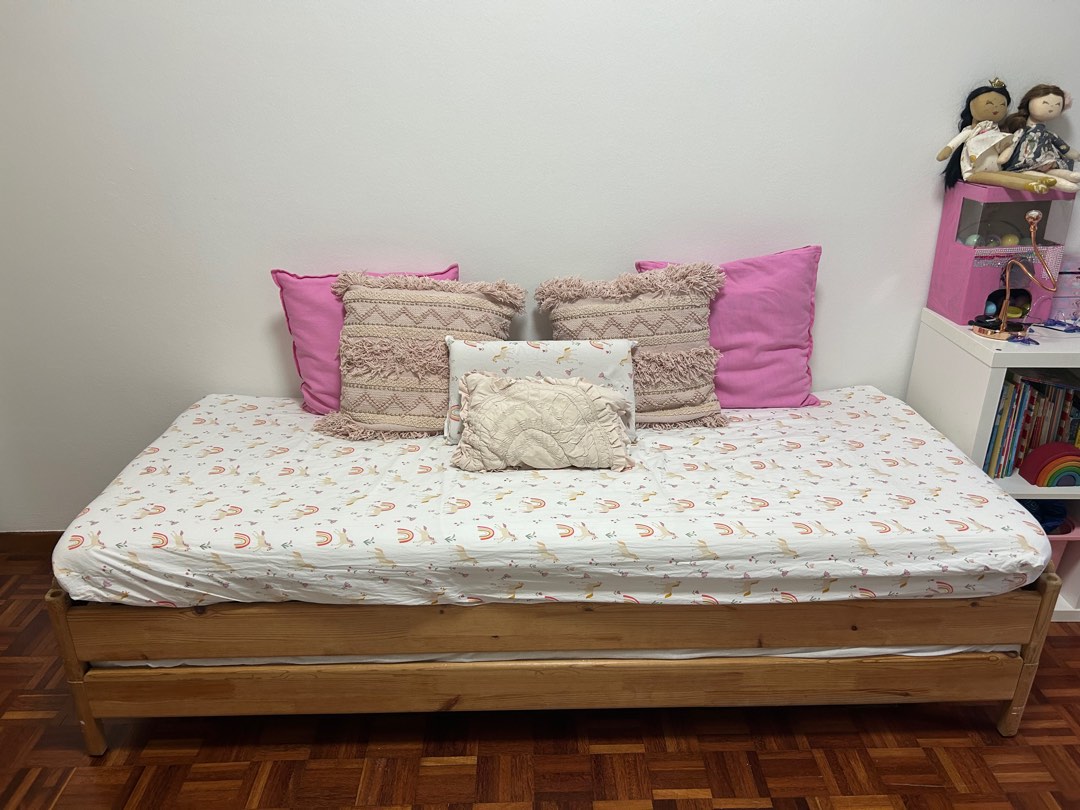 IKEA Utaker Stackable Extendable single beds x2, Furniture & Home ...