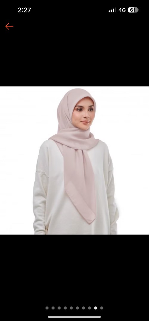 Inaiscarves coquette inai basic pink bidang 45, Women's Fashion ...
