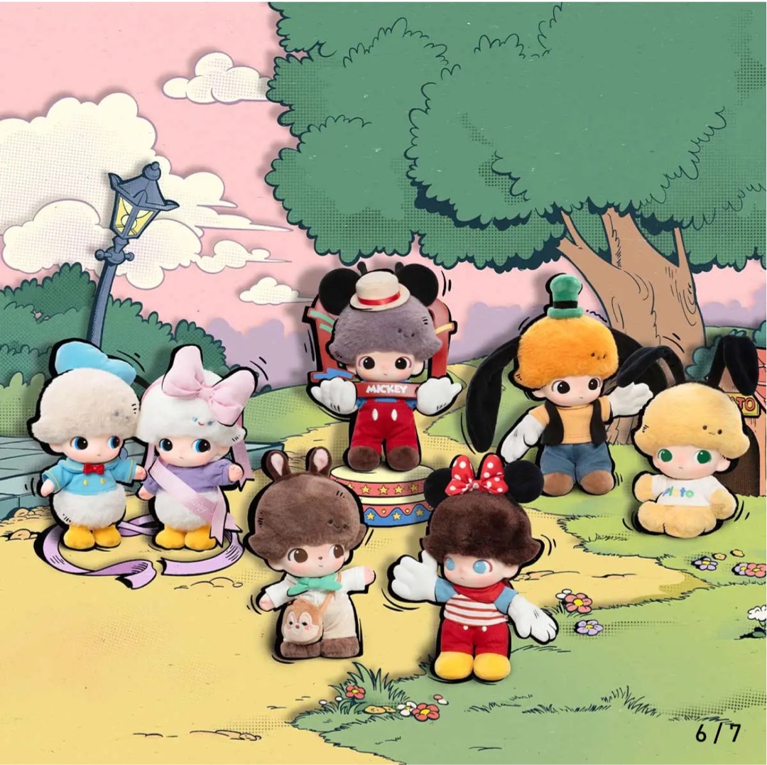 (INCOMING) DIMOO WORLD × DISNEY Series-Vinyl Plush Keychain Blind Box ...
