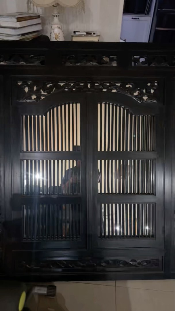 Intricately Carved Wooden Screen, Furniture & Home Living, Home Decor ...